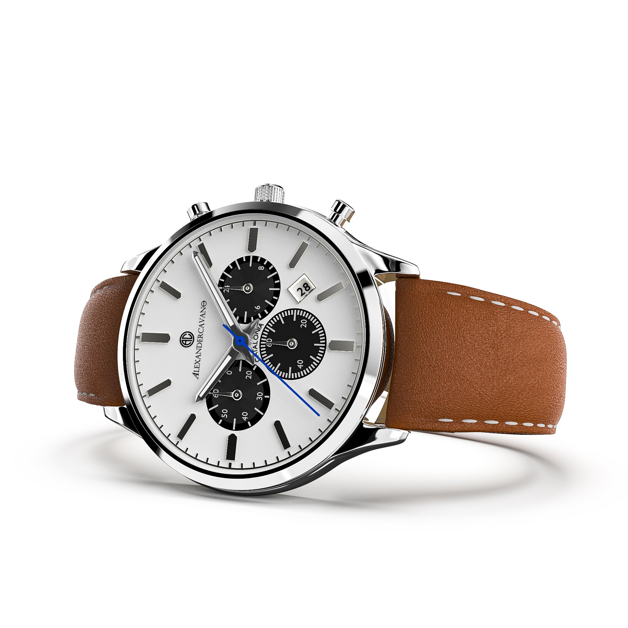 Catalonia-Panda dial Chrono – Alexander Cavano Watches